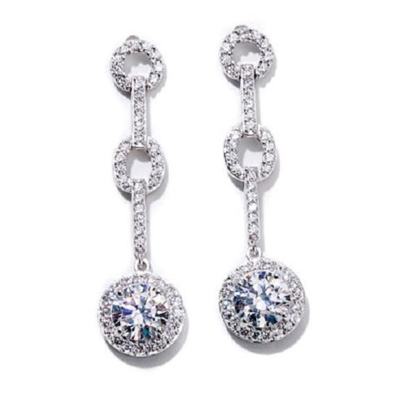 Absolute Simulated Diamond | Jewelry | 48ct Absolute Pave Circlelink ...